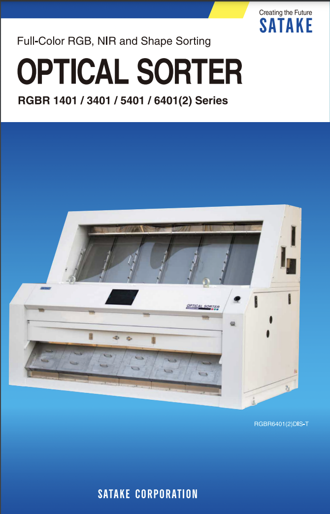 Full-Color RGB, NIR and Shape Sorting OPTICAL SORTER RGBR 1401 /3401 ...
