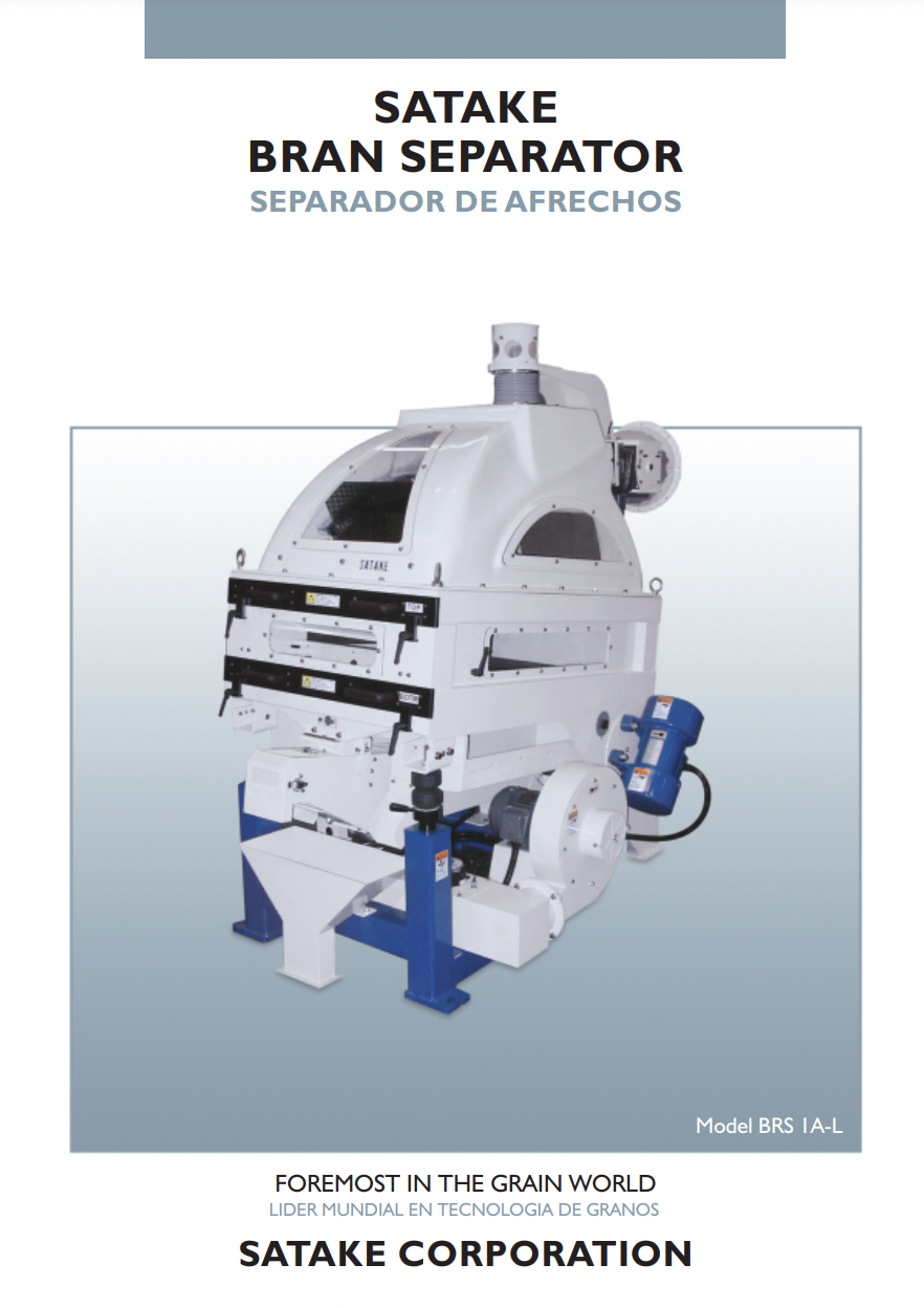 Rice Sorter - Bran Separator BRS - Satake Corporation - dot B