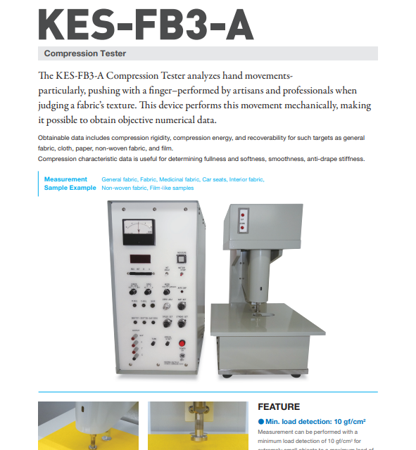 Compression Tester KES-FB3-A Catalog - dot B