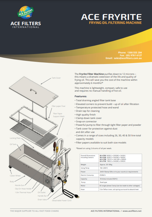 Fryrite - Ace Filters International. - dot B