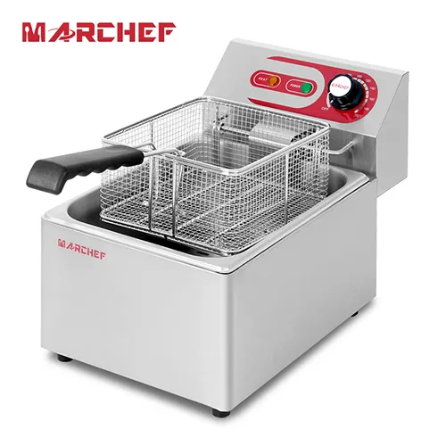 MARCHEF Commercial Electric Frying machine with food cart EF-4L ...