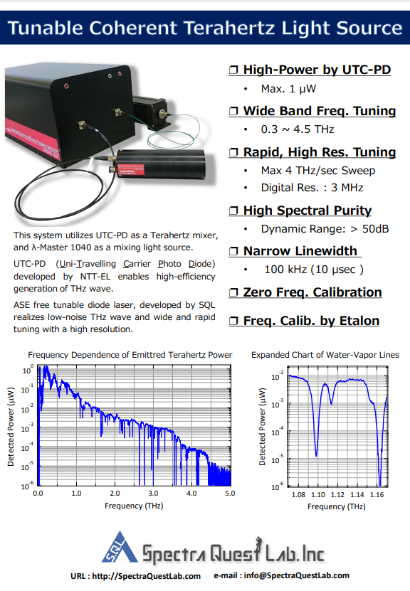 Tunable Coherent Terahertz Light Source - dot B