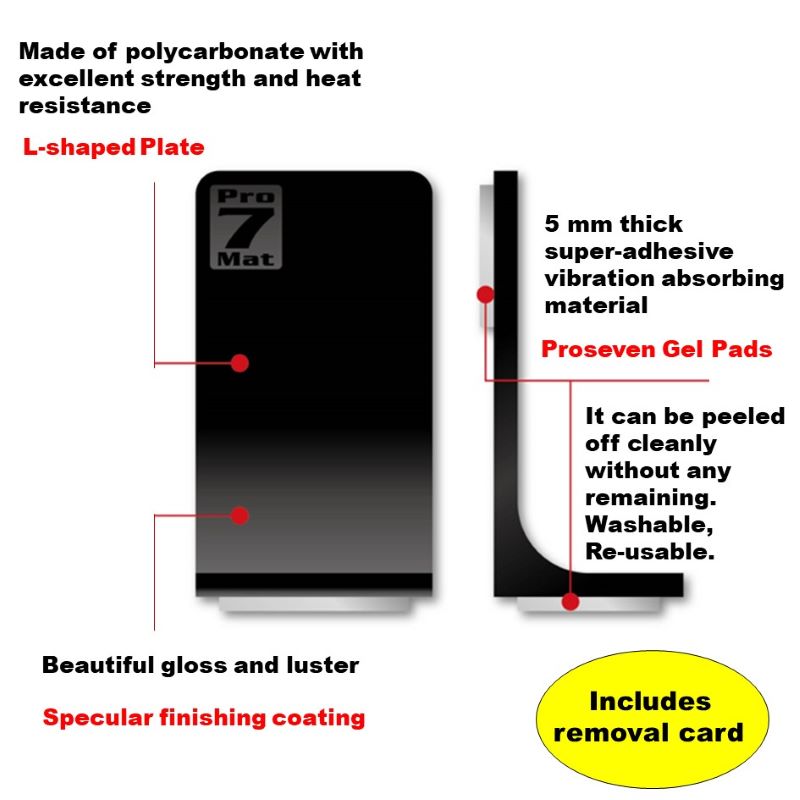 L-shaped Plastic Brackets with Gel Pads - Proseven Co.Ltd. - dot B