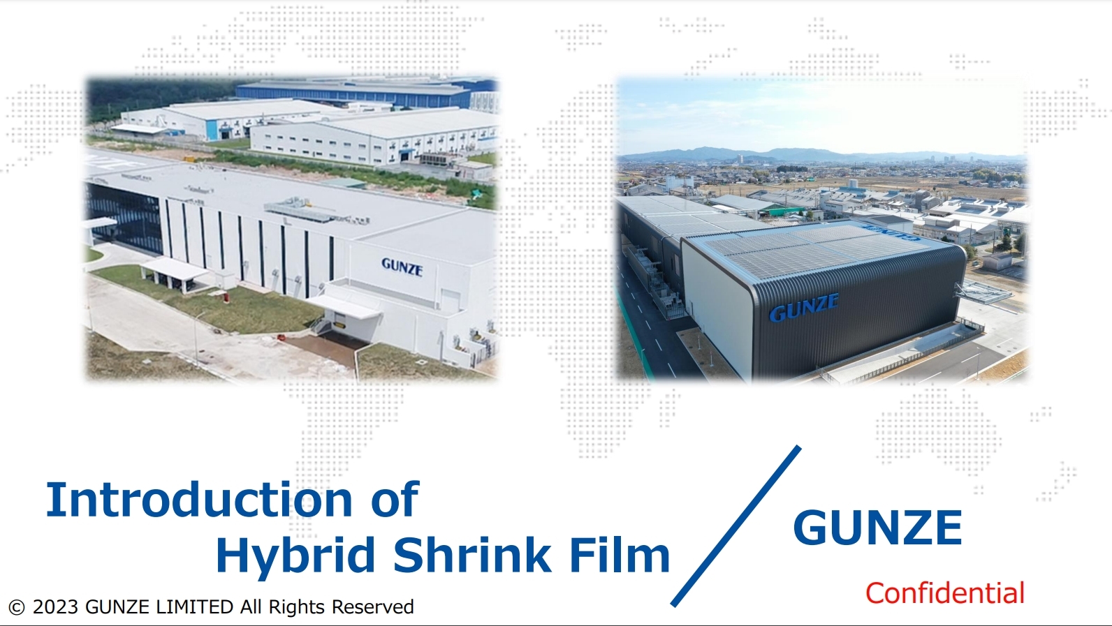 Hybrid shrink film - GUNZE LIMITED - dot B